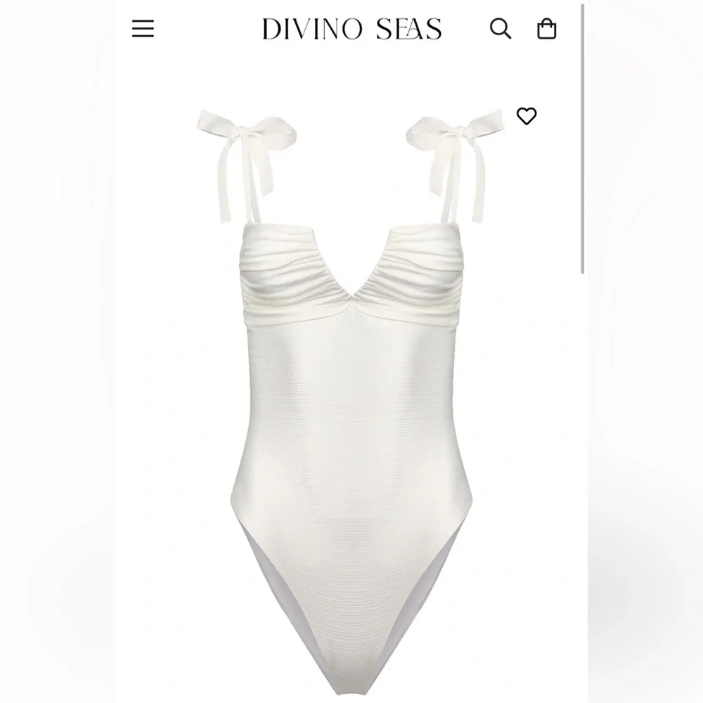 Divino Seas | Swim | Nwt Divino Seas Cute Natala Pearly White ...
